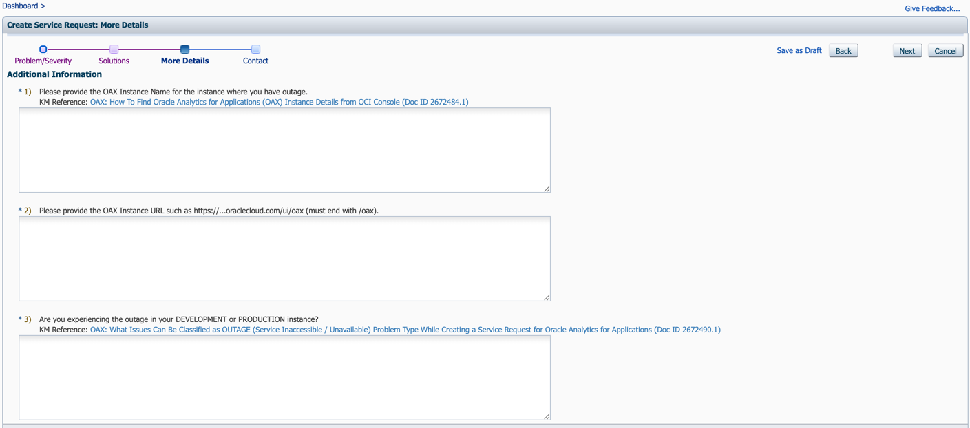 Walkthrough of Steps for Creating Fusion Analytics Warehouse (FAW) SR ... Walkthrough of Steps for Creating Fusion Analytics Warehouse (FAW) SR ...